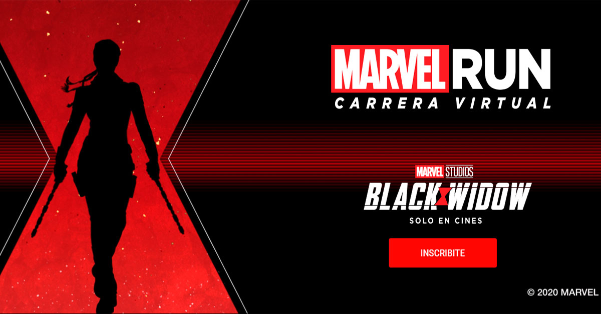 MARVEL RUN - BLACK WIDOW - Corredor Promedio
