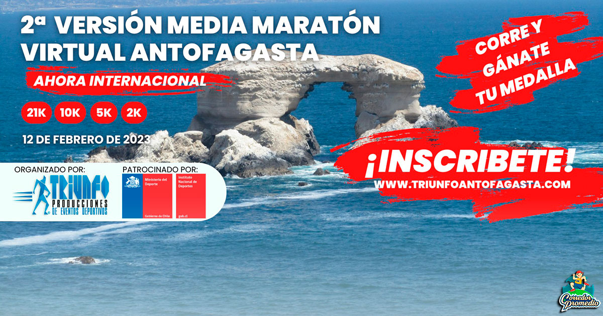MEDIA MARATÓN VIRTUAL ANTOFAGASTA - Corredor Promedio