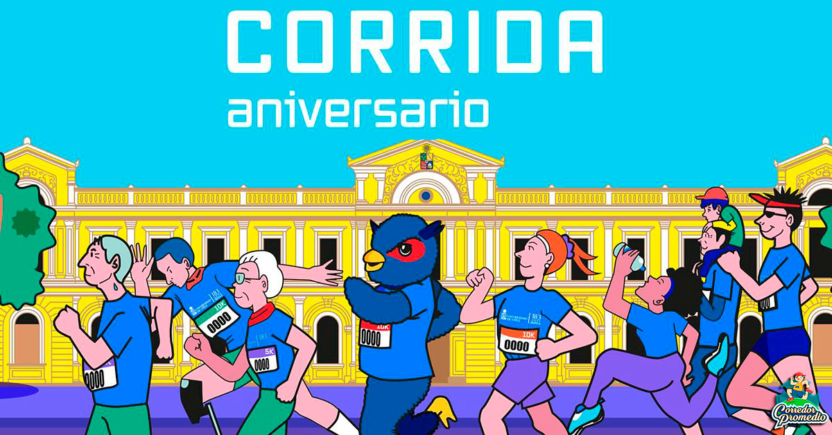 CORRIDA ANIVERSARIO UNIVERSIDAD DE CHILE - Corredor Promedio