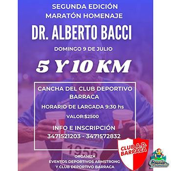 MARATÓN HOMENAJE DR. ALBERTO BACCI - Corredor Promedio