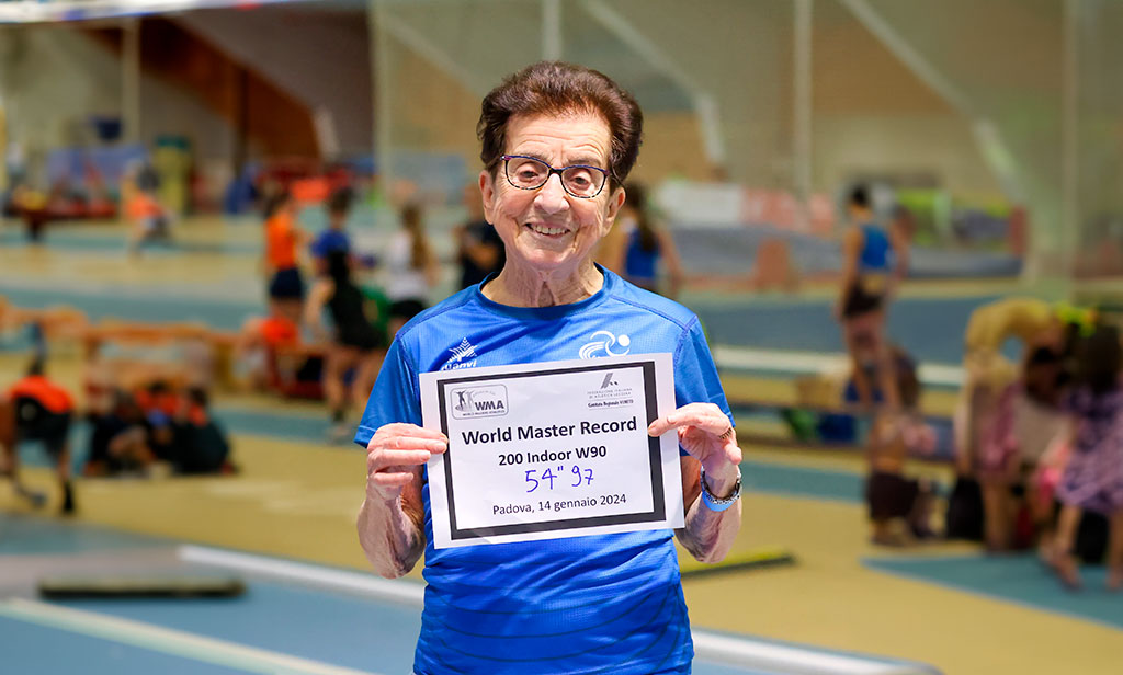 Emma Maria Mazzenga: Nonagenaria récord mundial en los 200 metros ...